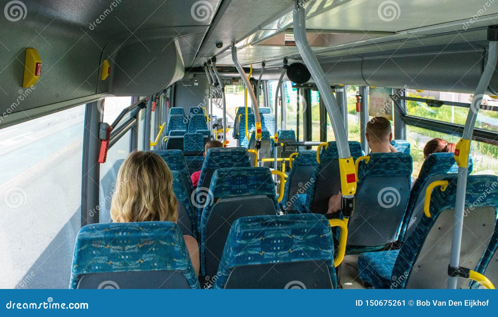 Inside a buss in Sweden editorial photo. Image of business - 150675261