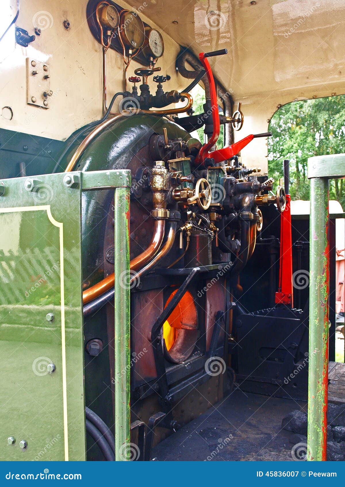 Inside the Cab of a Steam Engine Train - Derbyshire Editorial ...