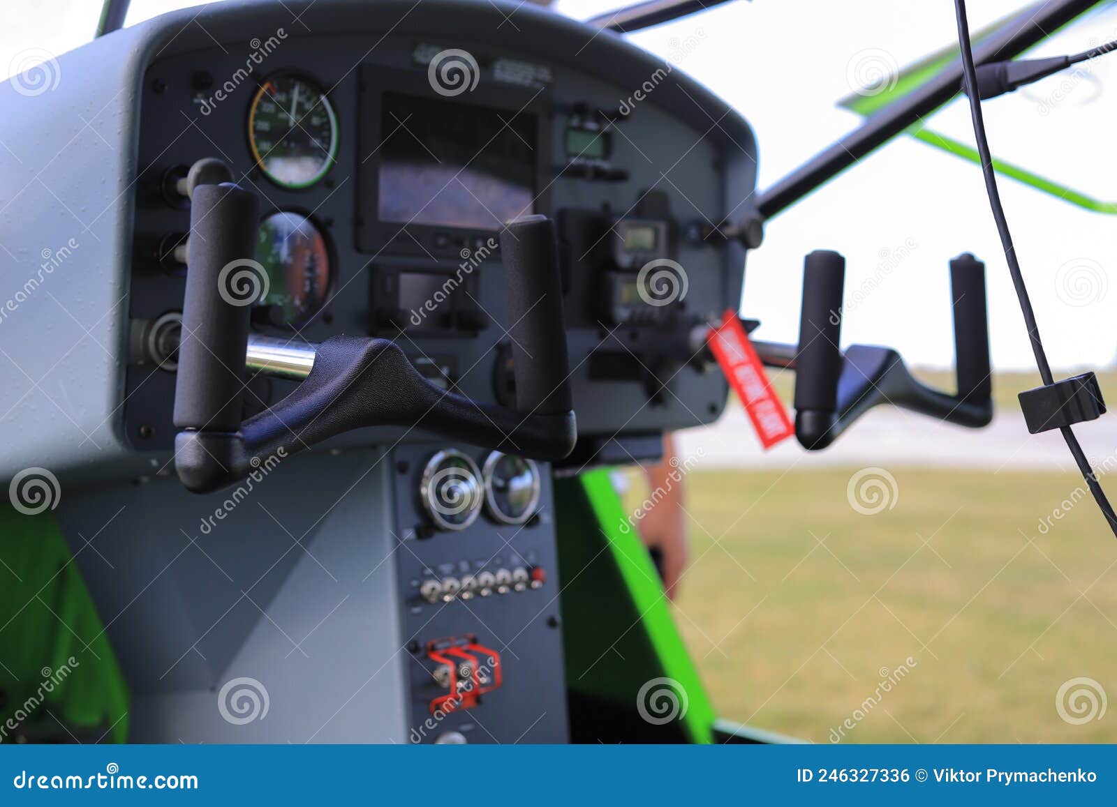 Inside Cabin of a Small Private Propeller Plane Stock Photo - Image of ...