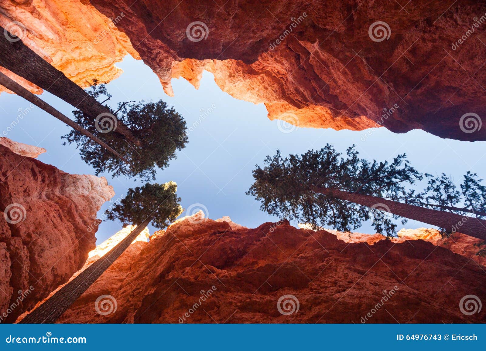 Inside Canyon, Bryce Canyon National Park Stock Image - Image of ...