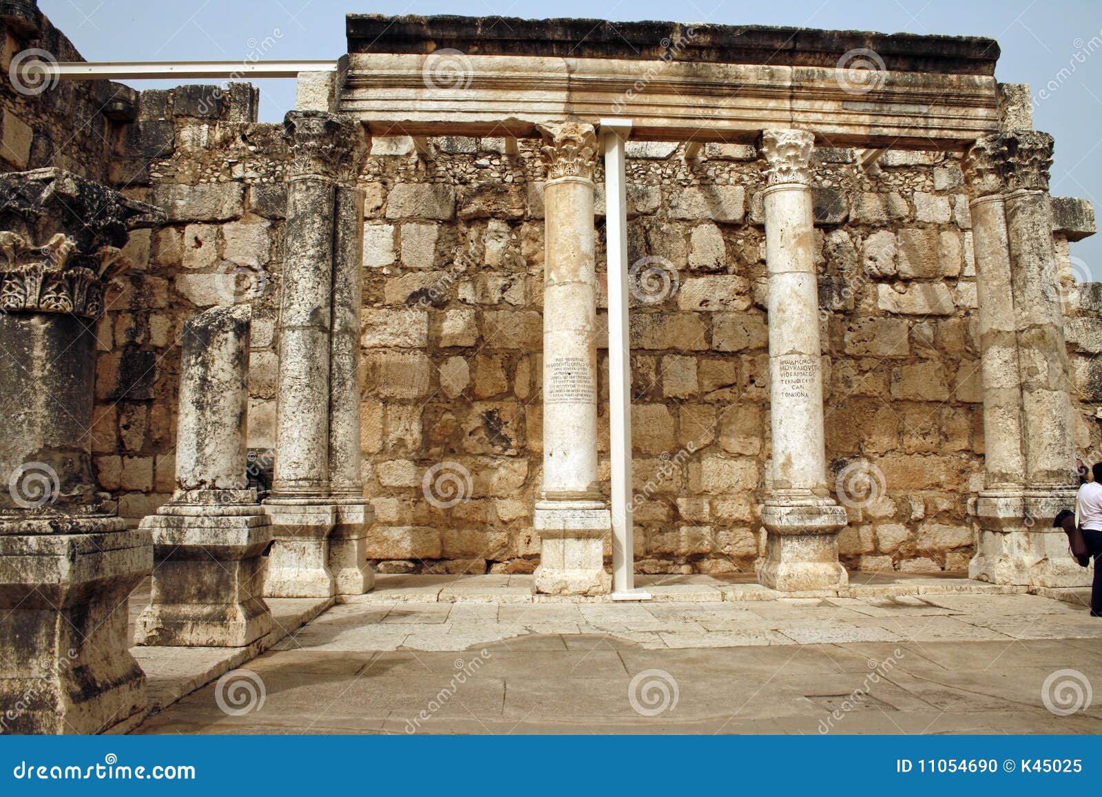 Inside of Capernaum Synagogue ,Israel Stock Photo - Image of temple ...