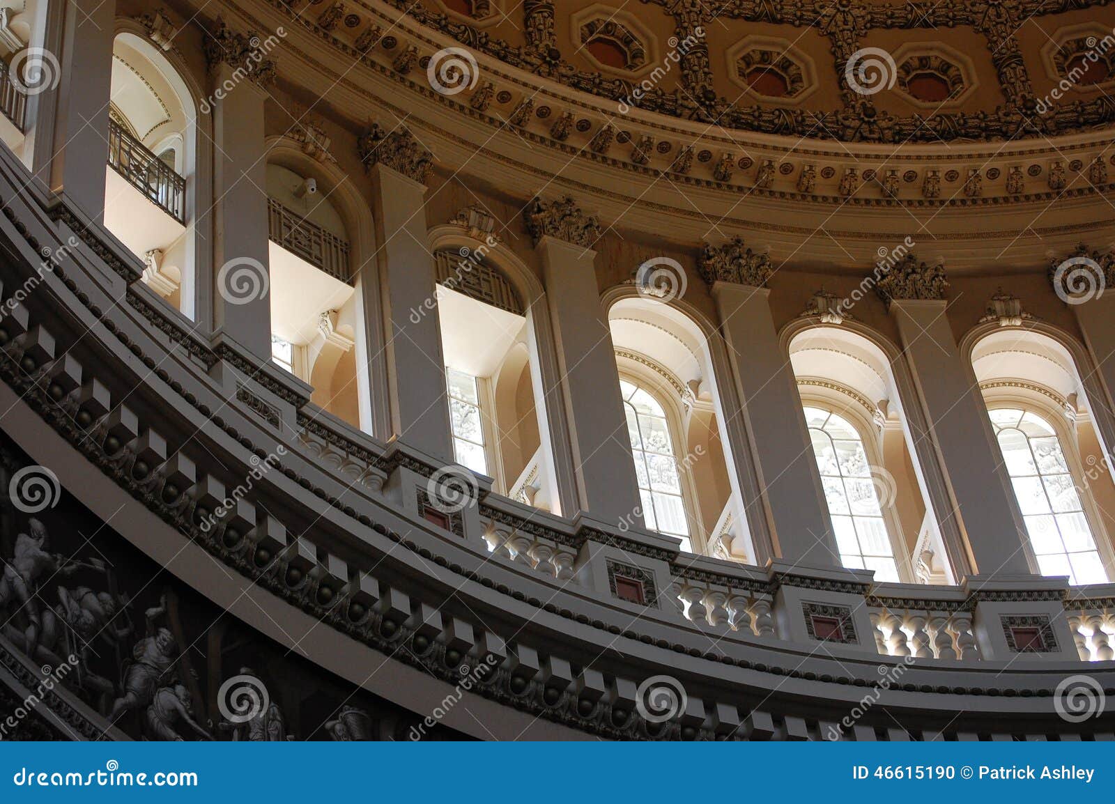 Inside Capitol Rotunda in Washington, DC. Stock Photo - Image of ...