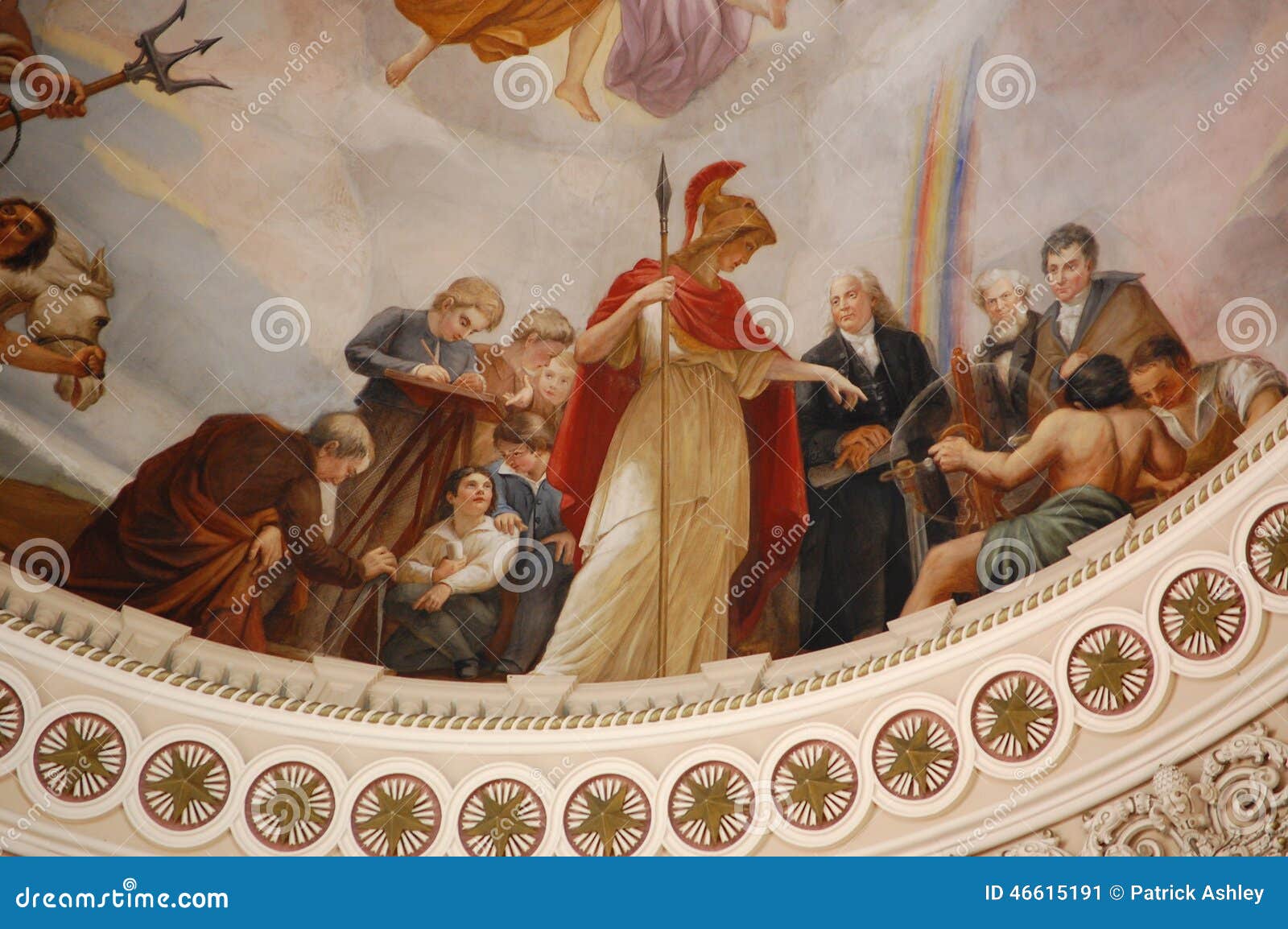 Inside Capitol Rotunda in Washington, DC. Stock Image - Image of ...