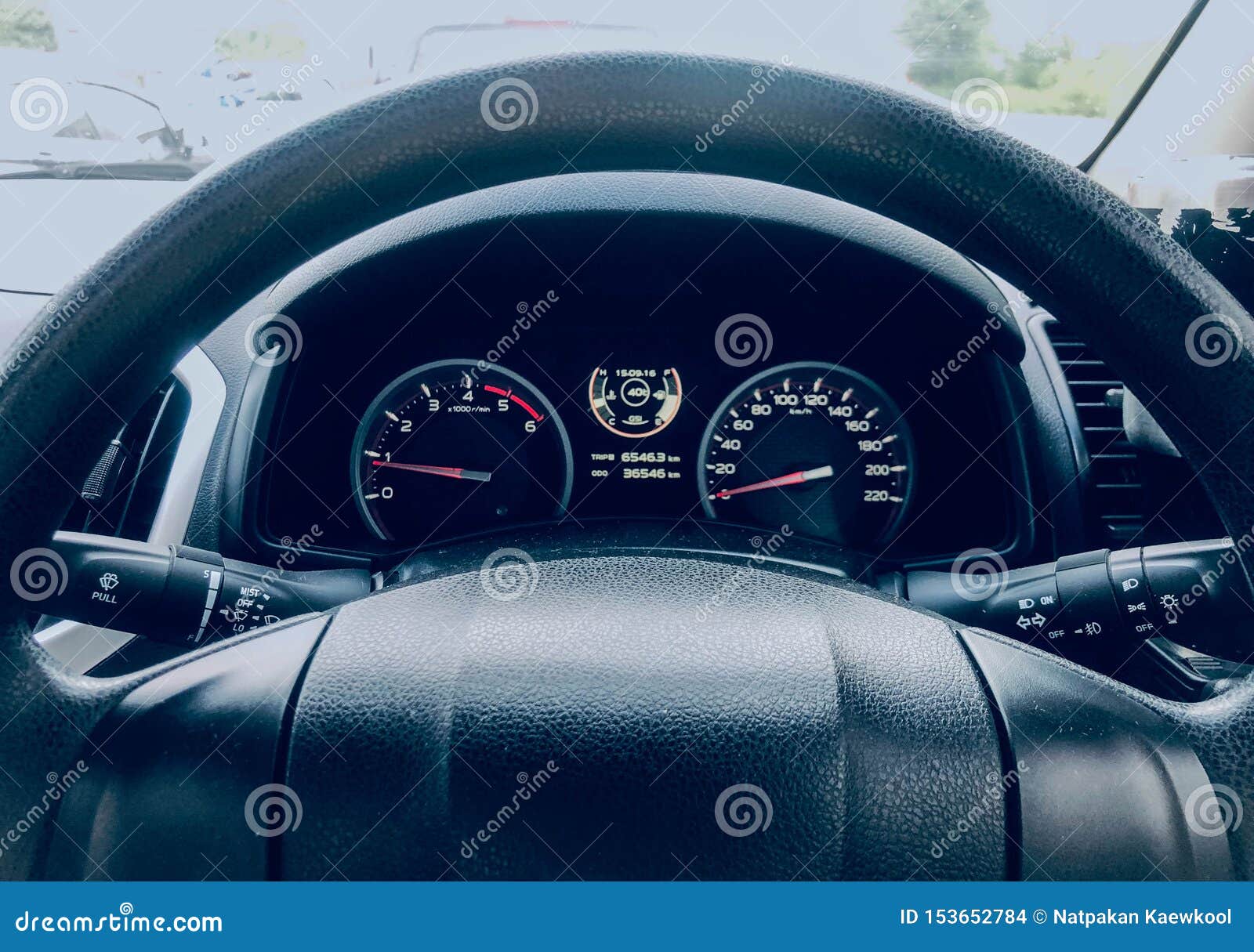 Inside the Car that is the Control Panel Stock Photo - Image of holding ...