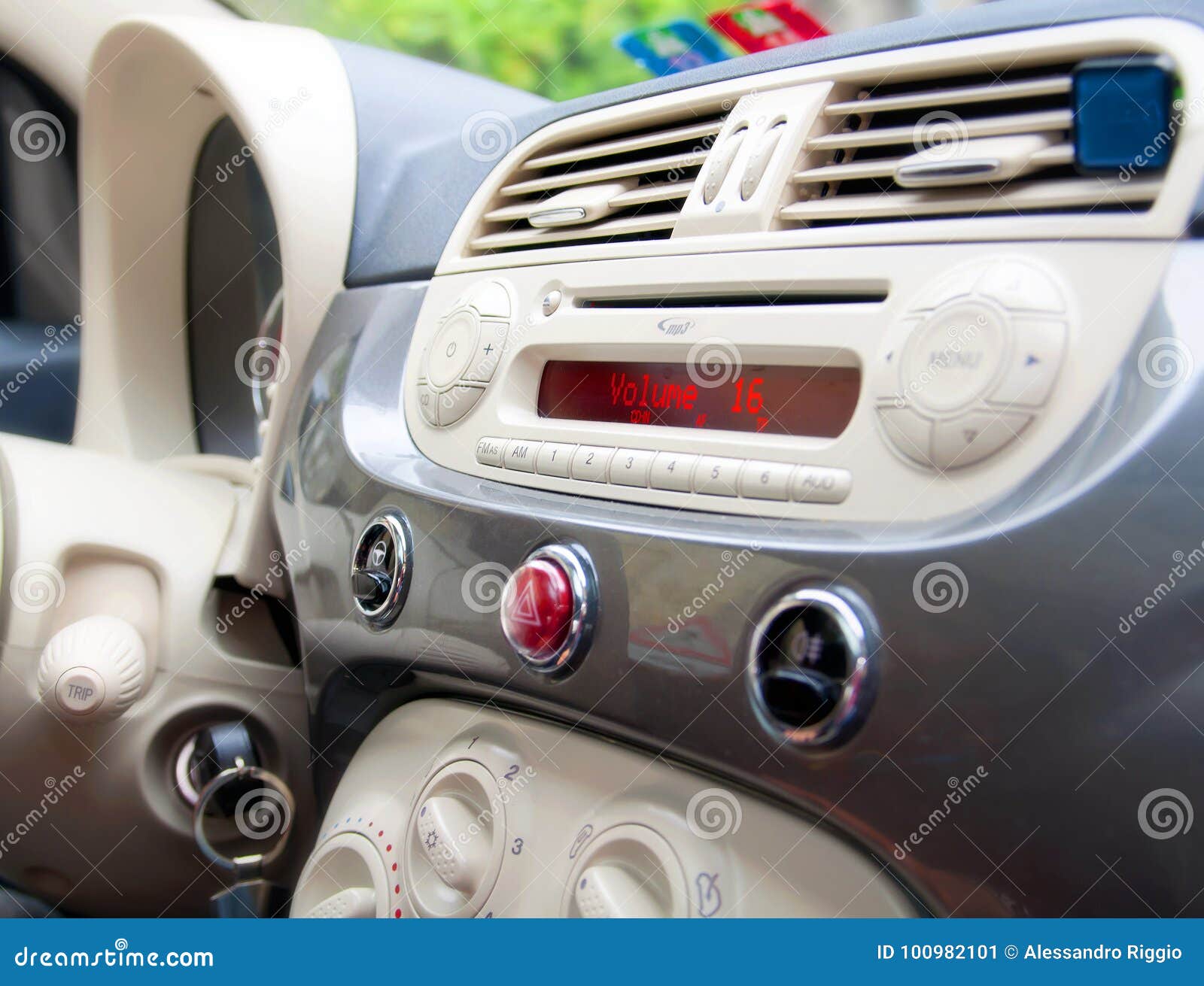 Inside a Car: Dashboard and Interior Design Stock Image - Image of ...