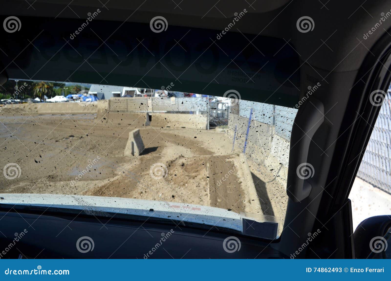 Inside a Car during a 4x4 Event Stock Image - Image of roll, flying ...
