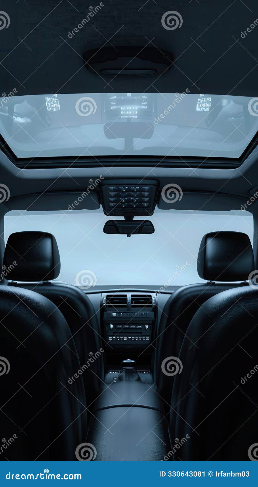 Inside the Car. High Detailed Plain Background Concept Stock Image ...