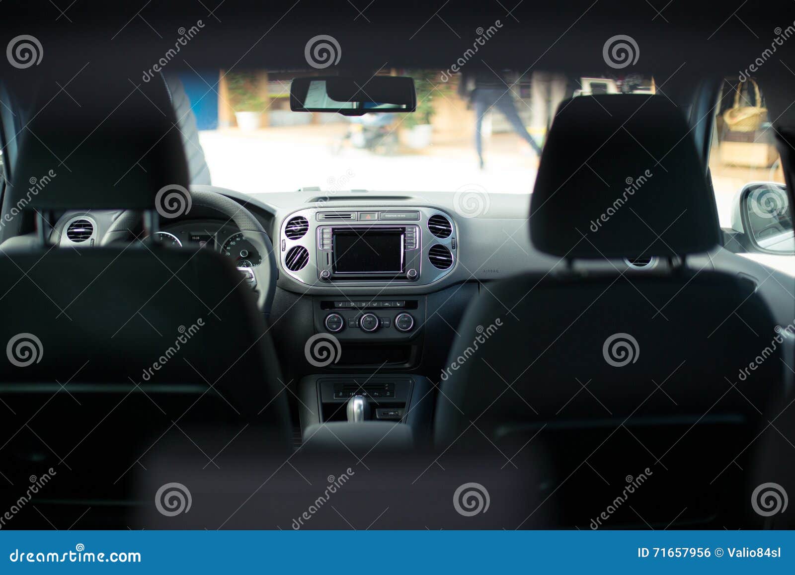 Inside a Car. Modern Car Interior Design. Stock Photo - Image of needle ...
