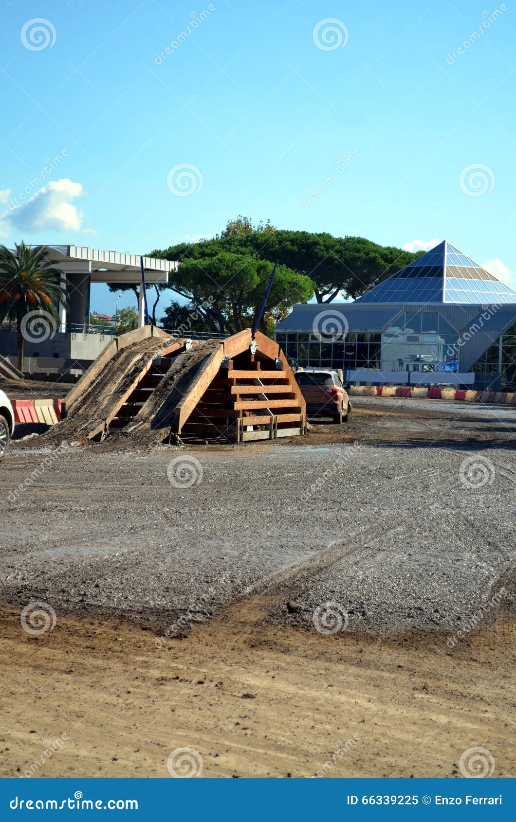 Inside a Car during a 4x4 Off-road Event Stock Image - Image of pick ...