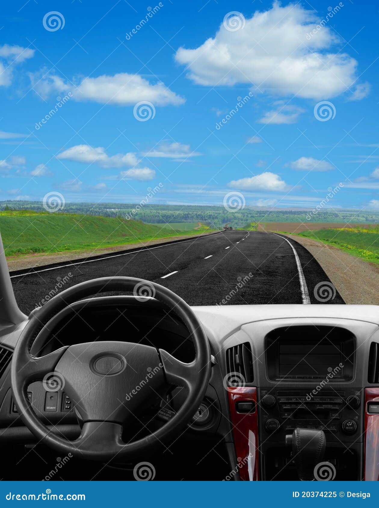 Inside Car View at High Speed Stock Image - Image of arms, digital ...