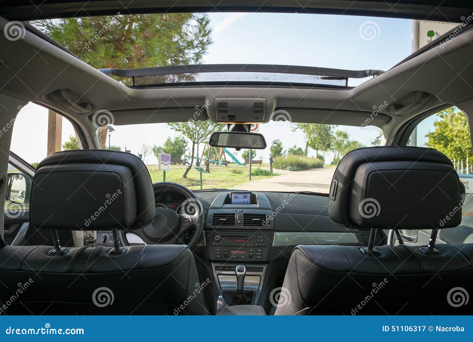 Inside the car stock image. Image of blue, transportation - 51106317