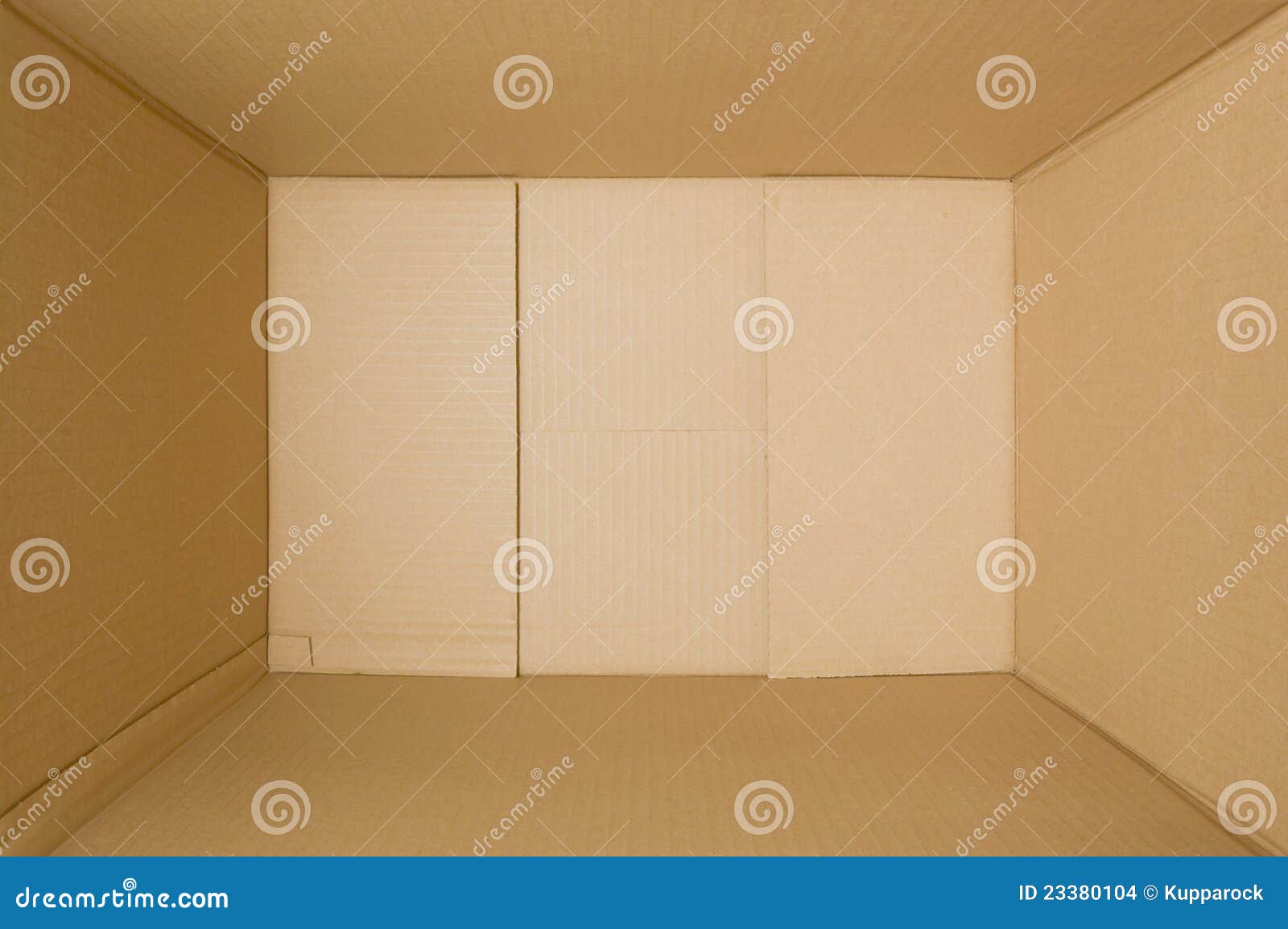 Inside of a cardboard box. stock photo. Image of package - 23380104