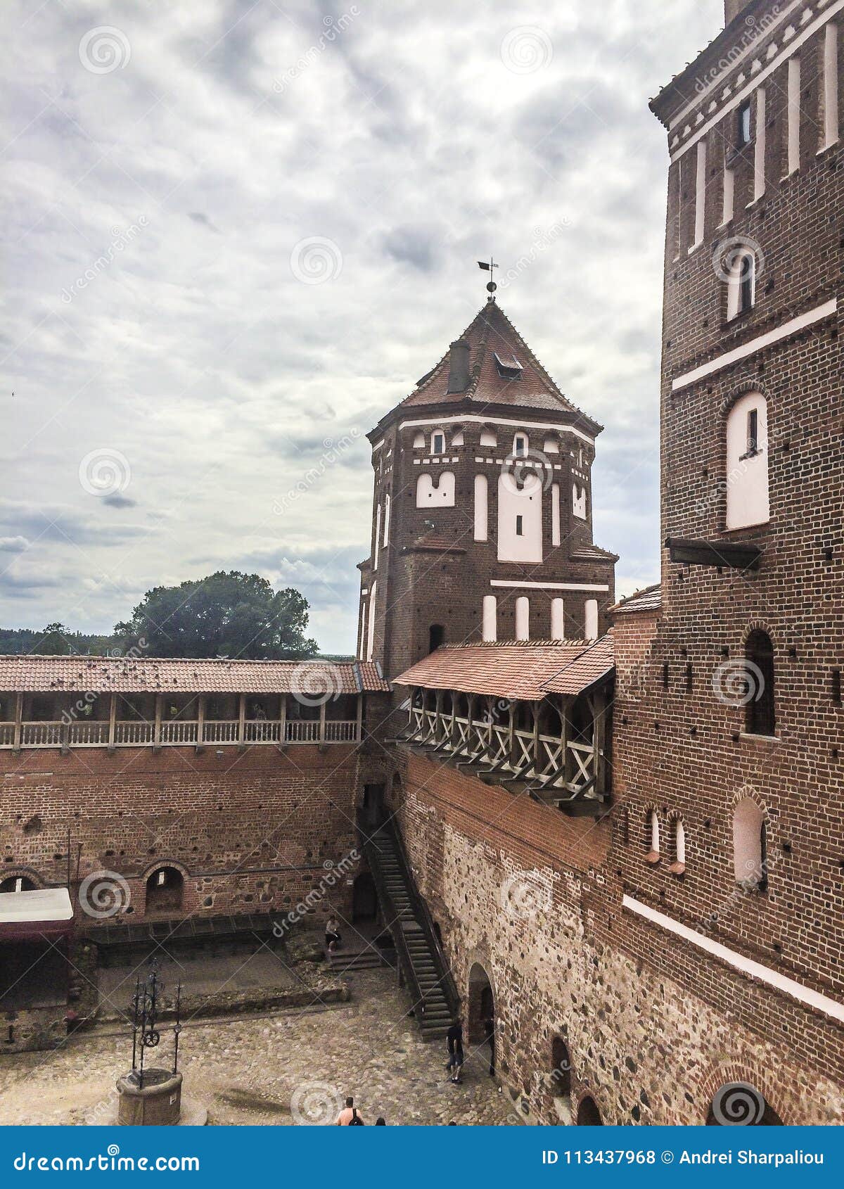 Inside the Courtyard of the Castle Stock Photo - Image of culture ...