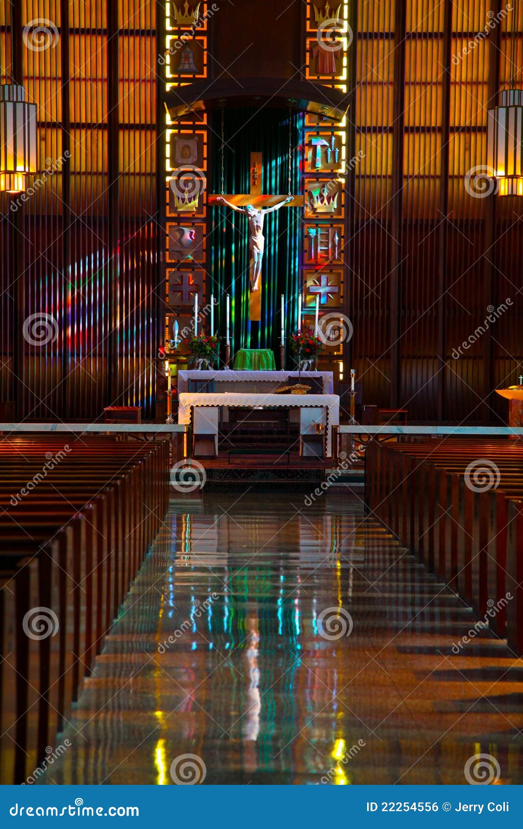 Inside of Catholic church stock photo. Image of church - 22254556