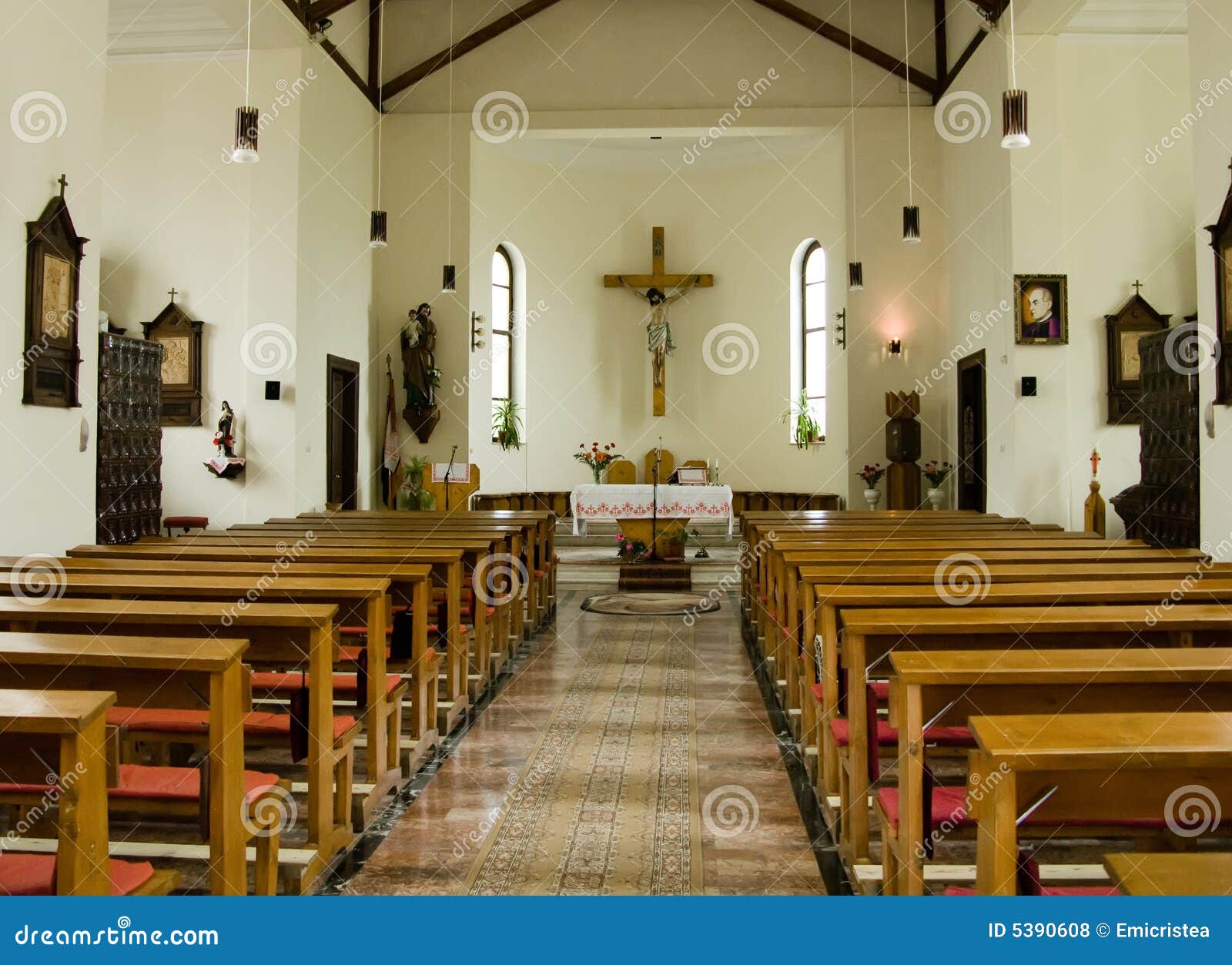 Inside of a Catholic Church Editorial Stock Photo - Image of catholic ...