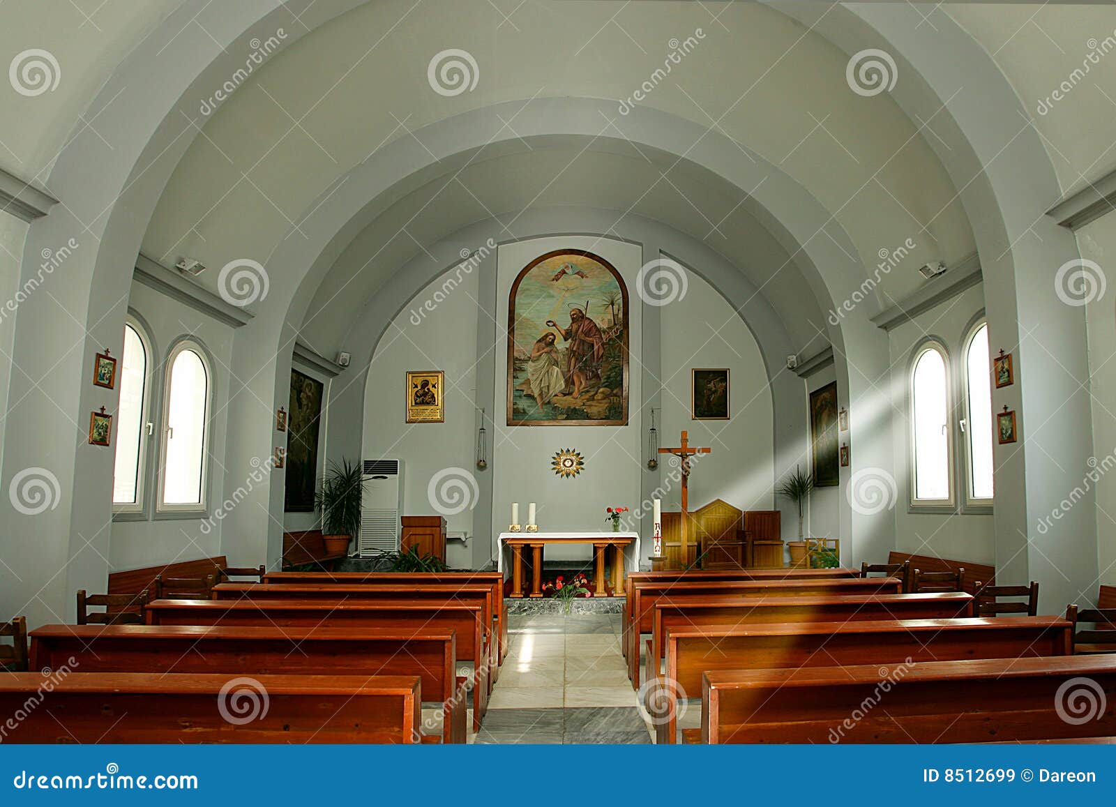 Inside Simple Catholic Church