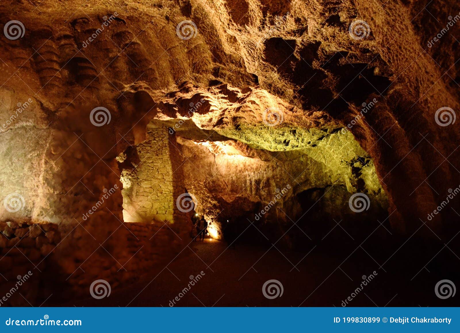 Inside the Cave of Hercules at Morocco Stock Image - Image of ...