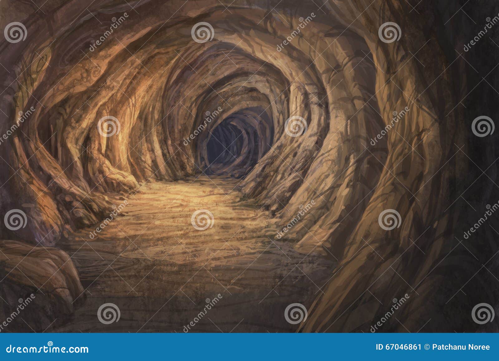 Inside the cave stock illustration. Illustration of ground - 67046861