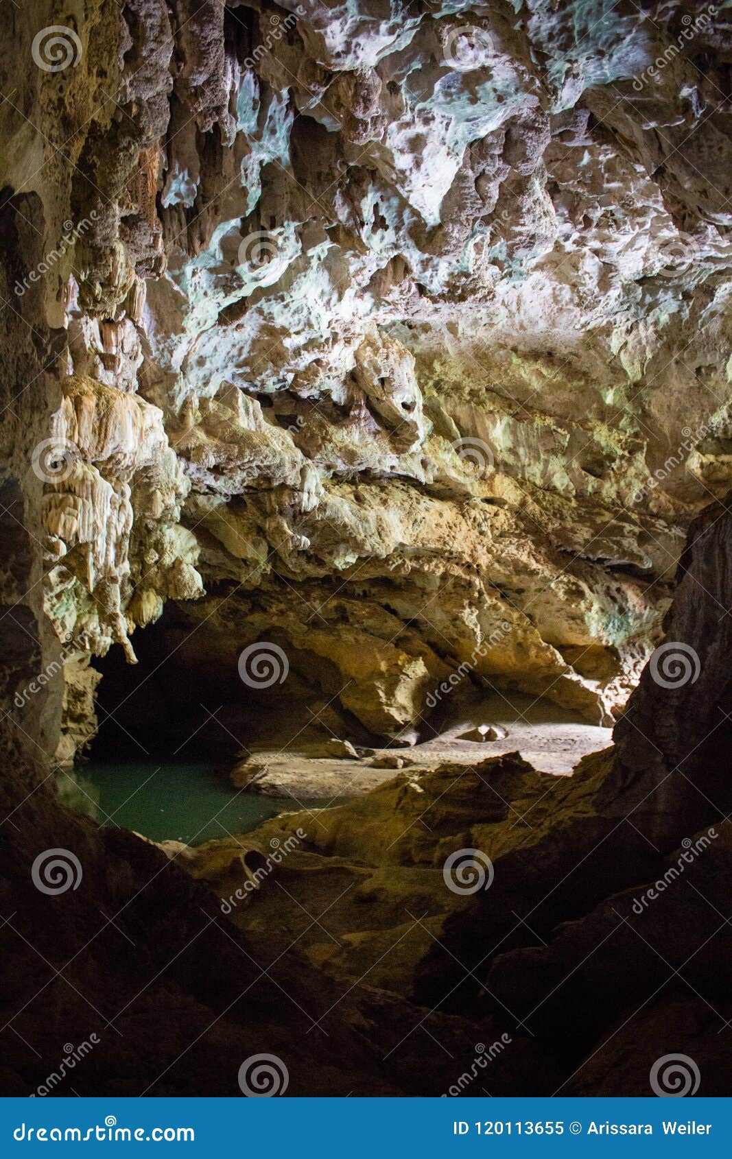 Inside the cave stock image. Image of water, dark, natural - 120113655
