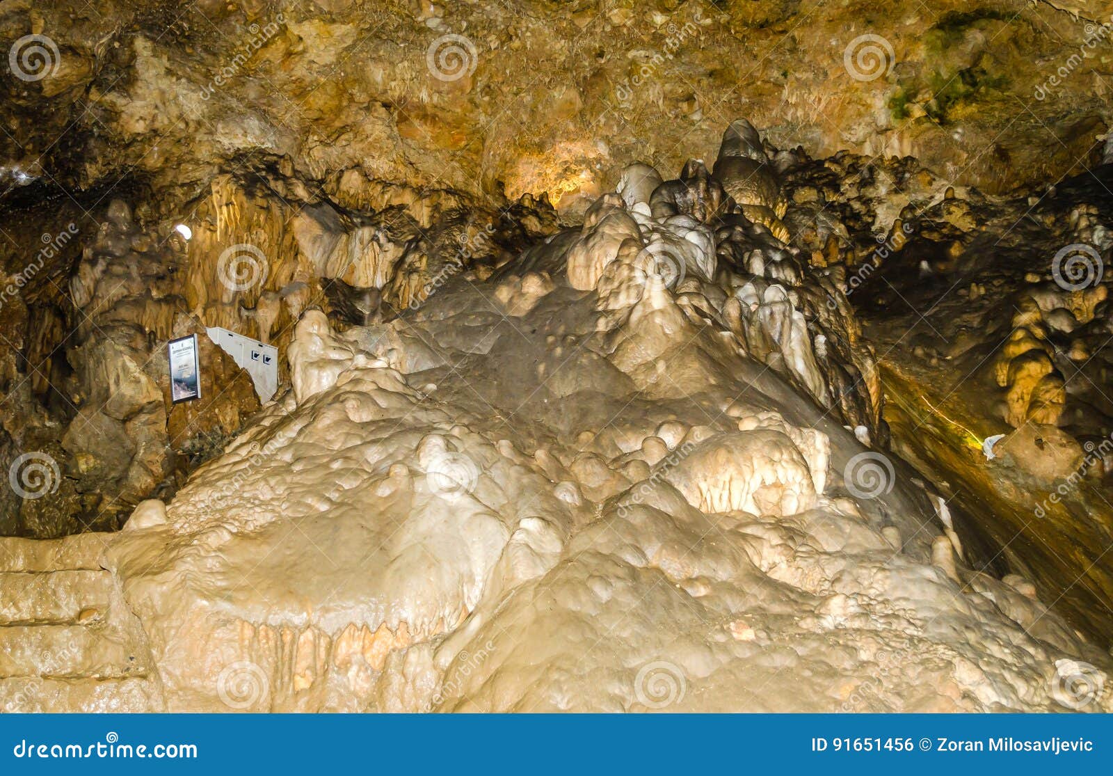The inside of the cave stock photo. Image of inside, geologic - 91651456