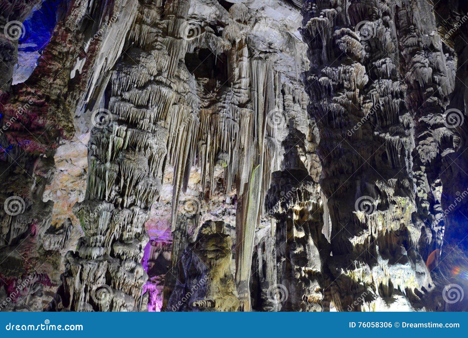 Inside the Caves in Gibraltar Stock Photo - Image of inside, formation ...