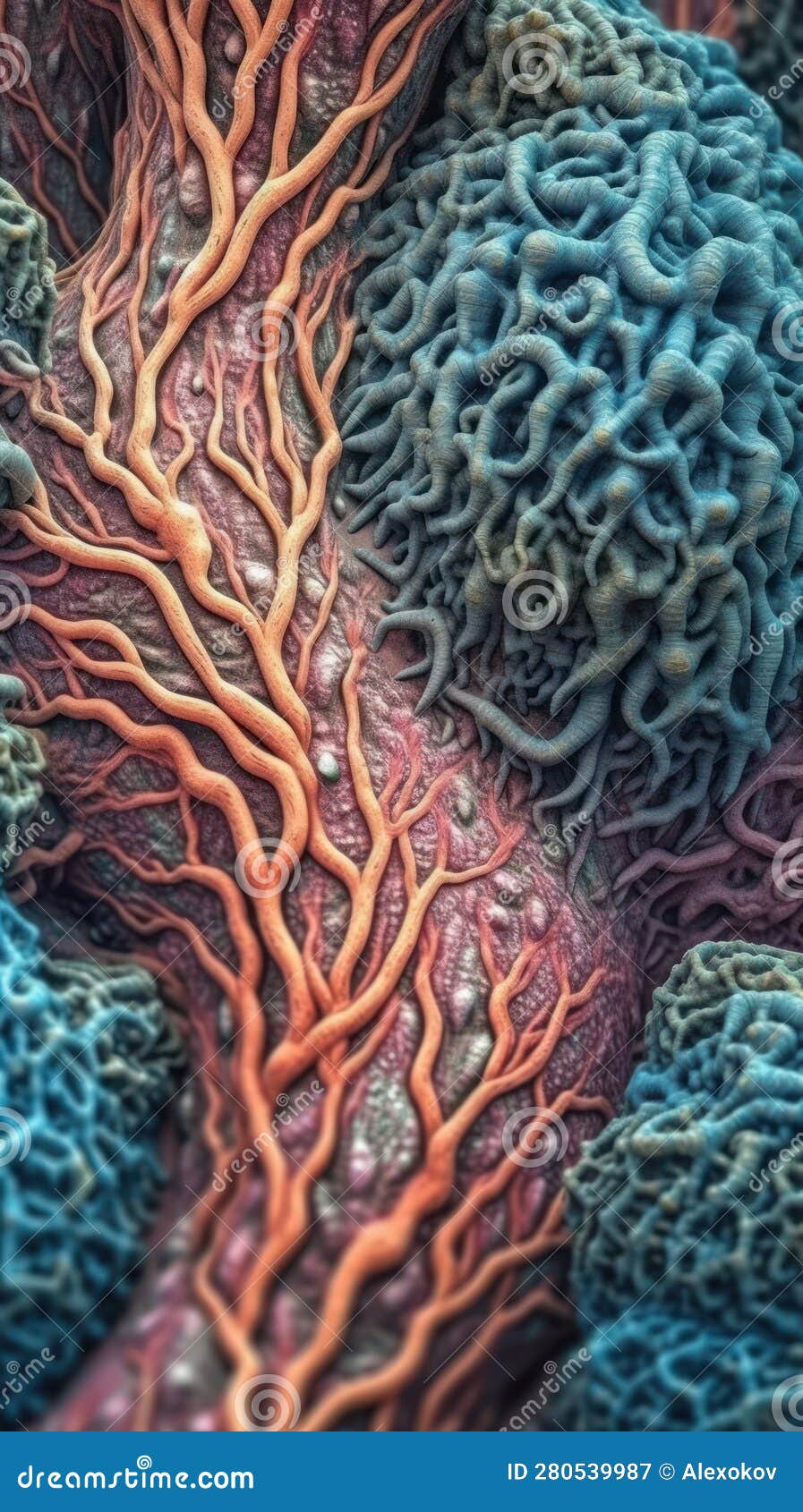 Inside A Cell: A Vivid View Of The Golgi Apparatus . Royalty-Free Stock ...