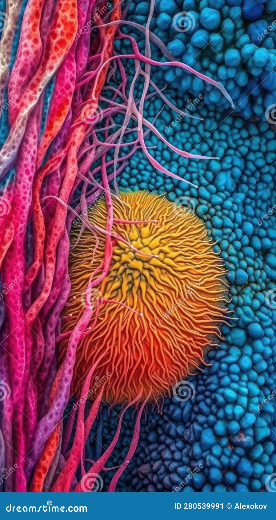 Inside a Cell: a Vivid View of the Golgi Apparatus . Stock Illustration ...