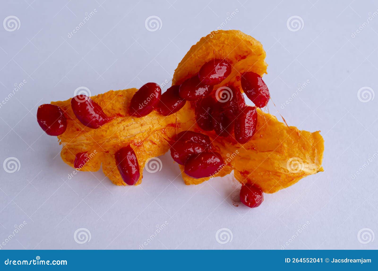 Inside of Cerasee Fruit stock image. Image of botany - 264552041