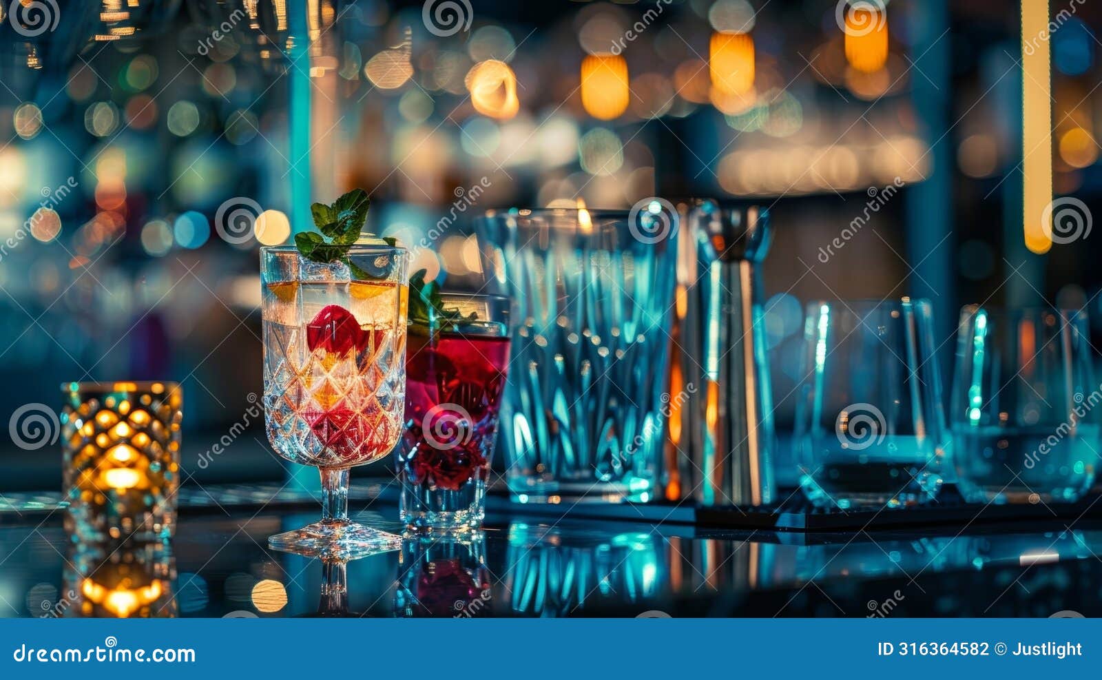 Inside a Chic and Modern Mocktail Bar with Unique Glassware and Decor ...
