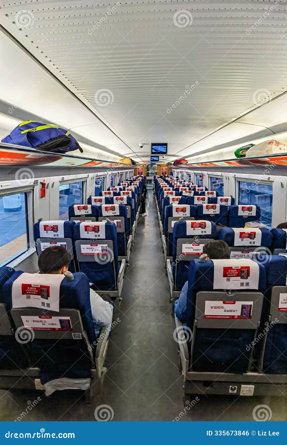 Interior of a Chinese High-speed Train Editorial Photo - Image of high ...