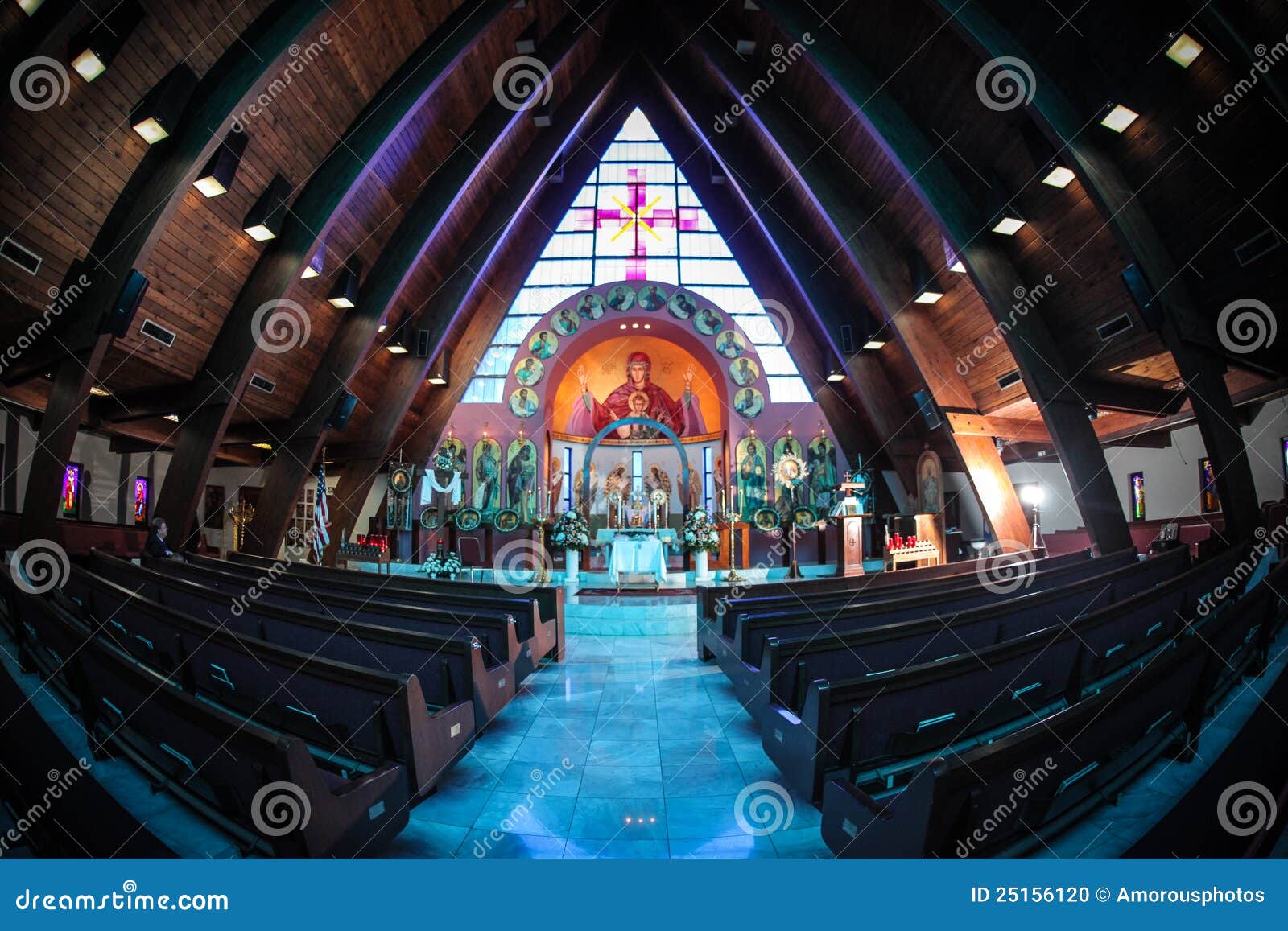 Inside a church stock photo. Image of church, seat, peace - 25156120