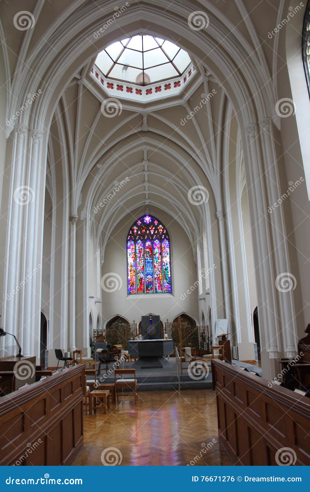 Inside of a church stock photo. Image of inside, architecture - 76671276