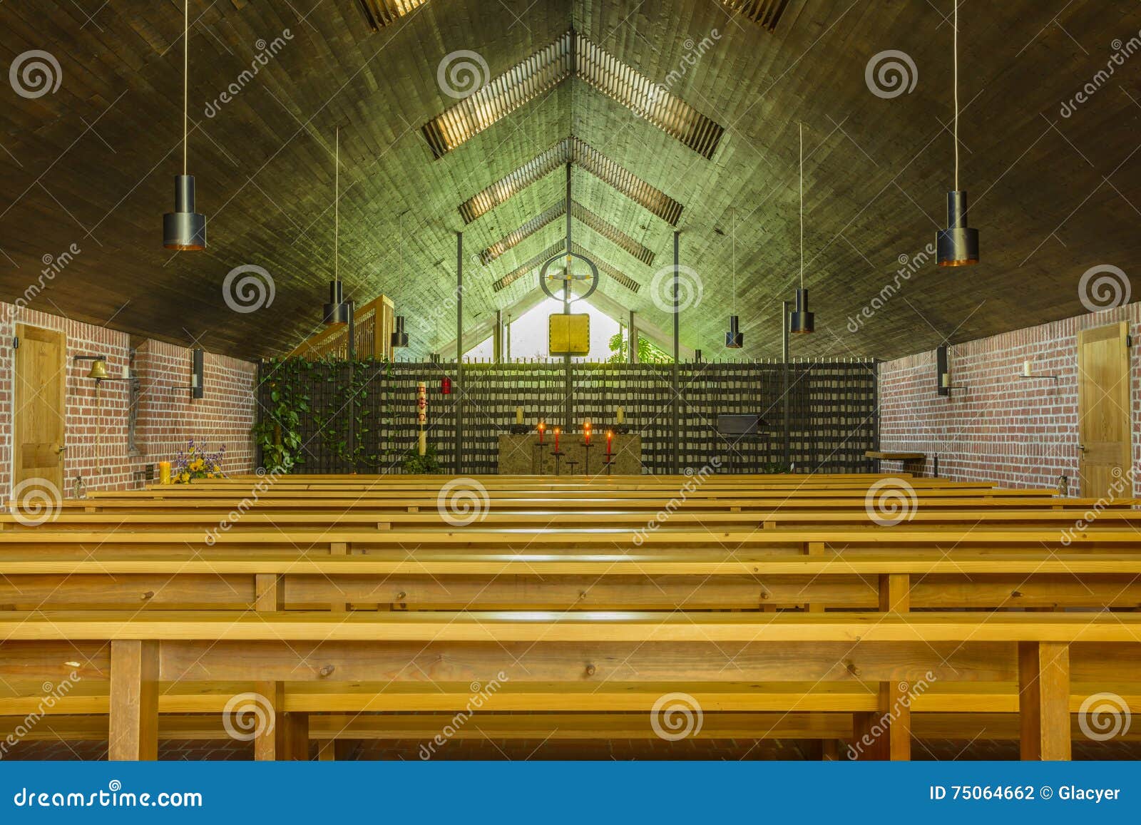 Inside of Church Catholic Carmelite Monastery from Dachau Concentration ...