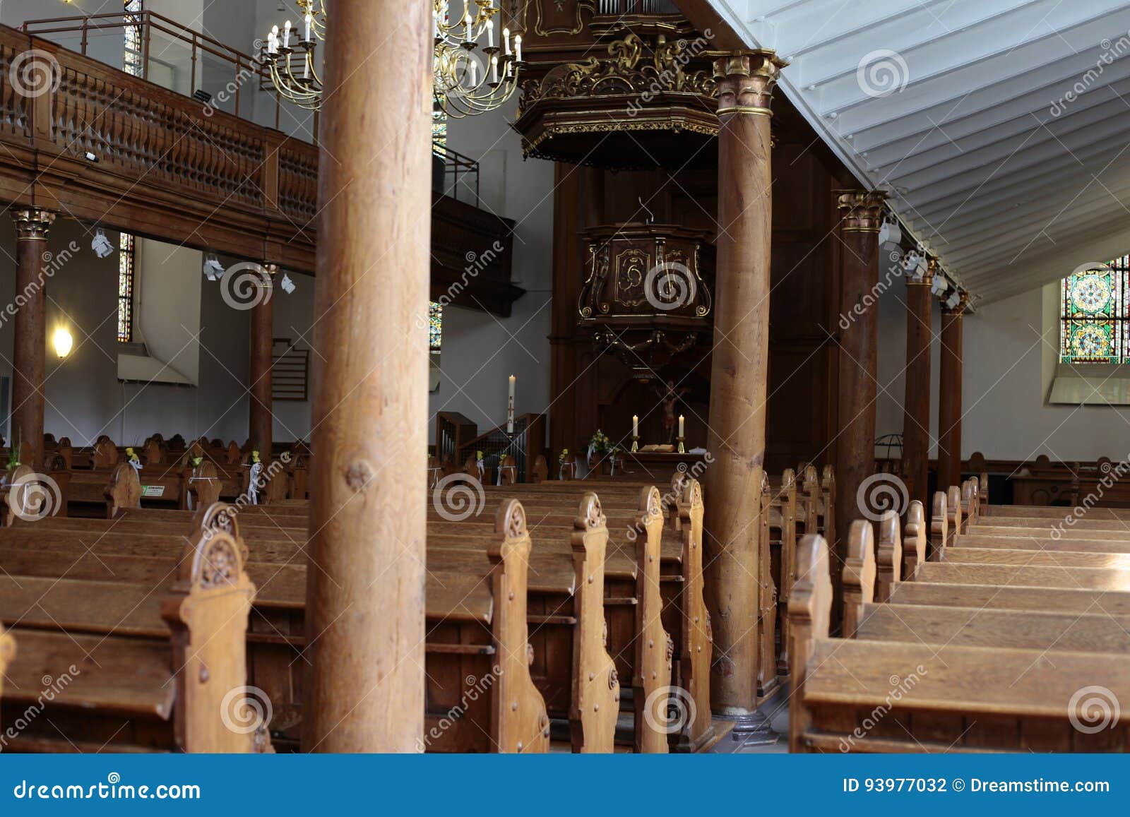 Inside a church editorial photography. Image of aisle - 93977032