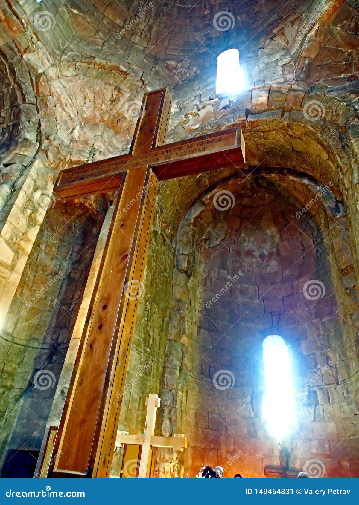 Inside the Church of Mtskheta Jvari Monastery in Georgia Editorial ...