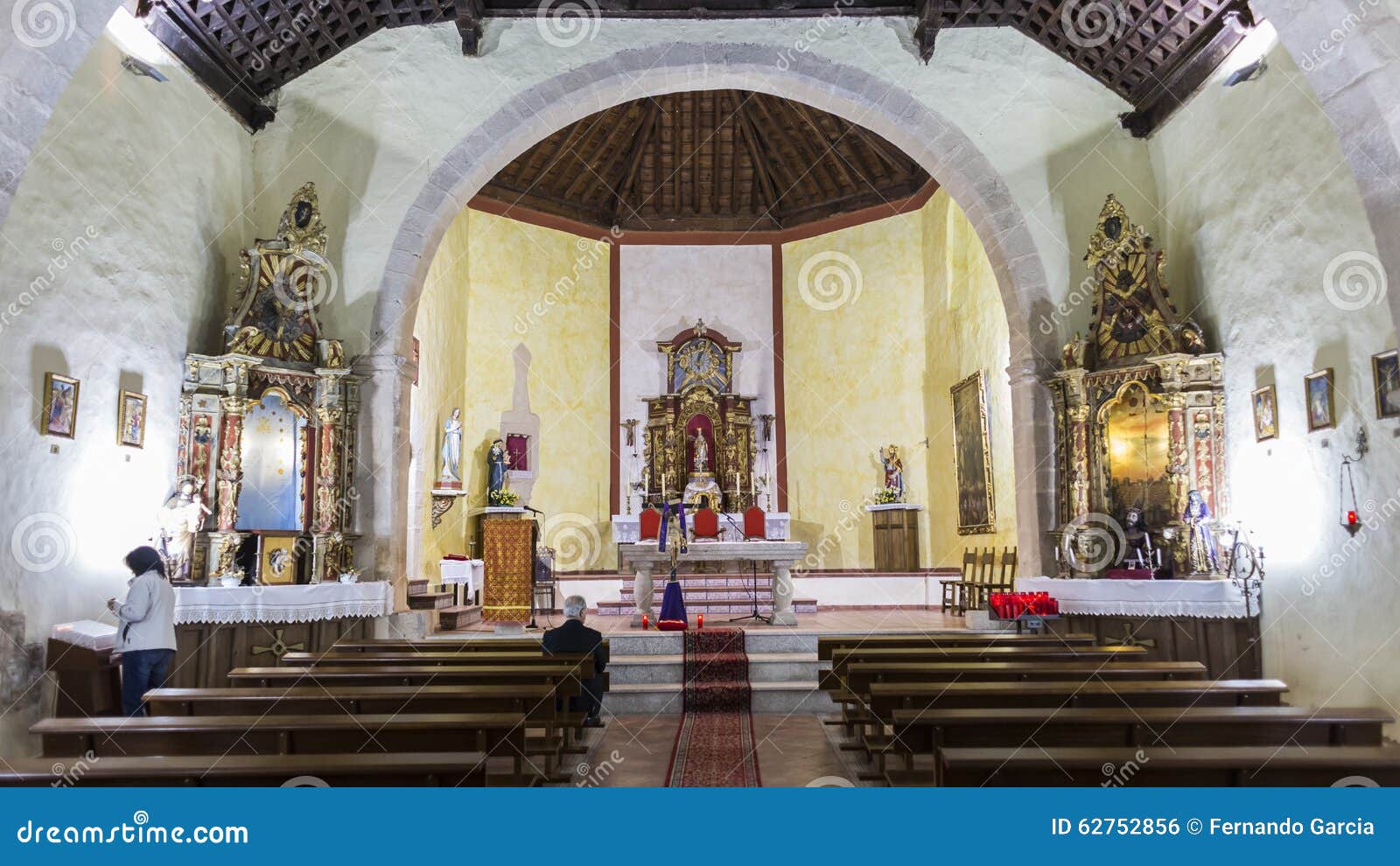 Inside a church editorial photo. Image of spain, extremadura - 62752856