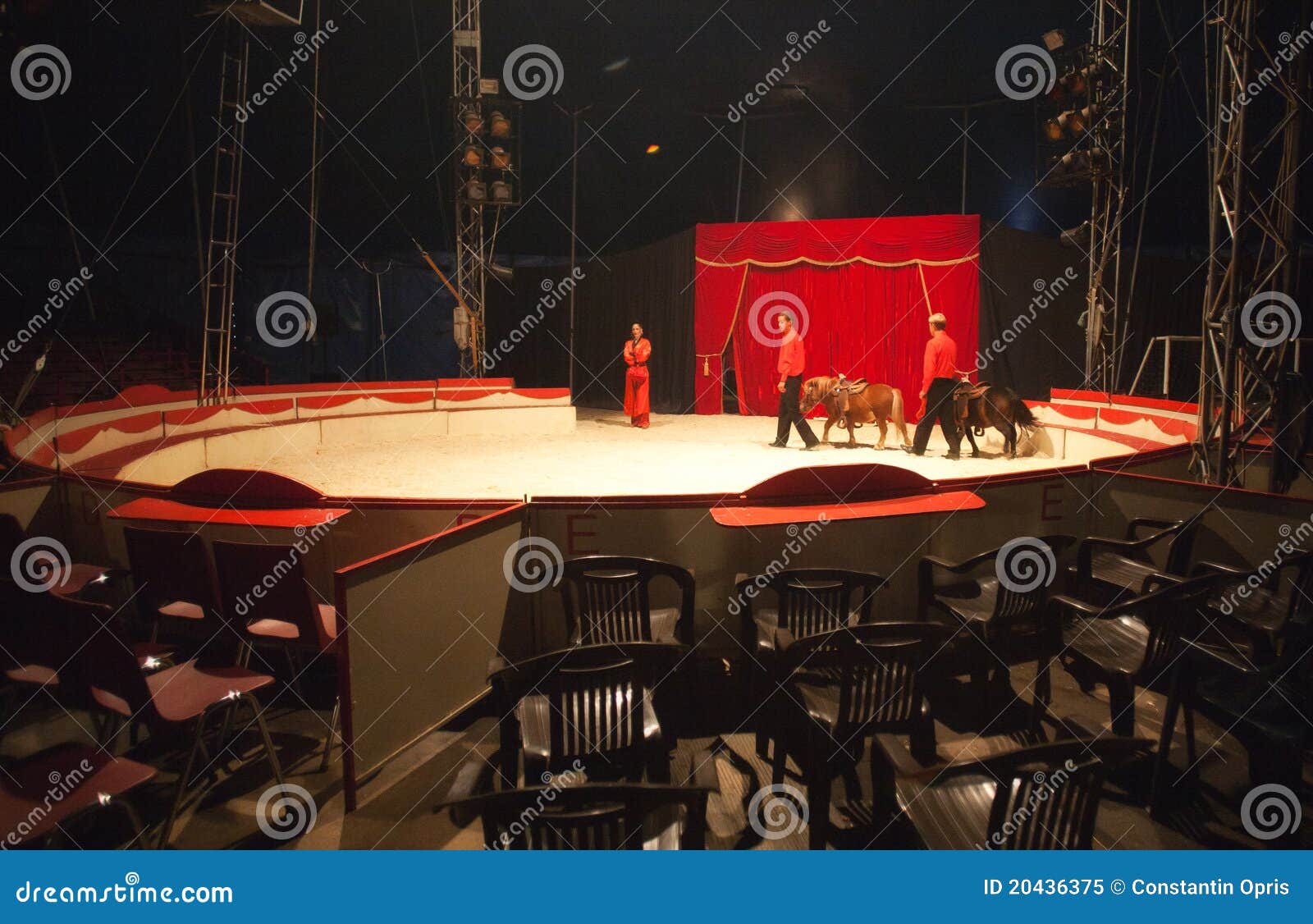 Inside Circus Tent Crowd