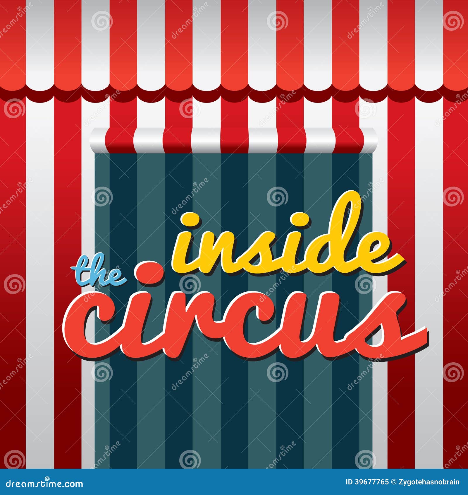 Inside the Circus stock vector. Illustration of ornament - 39677765