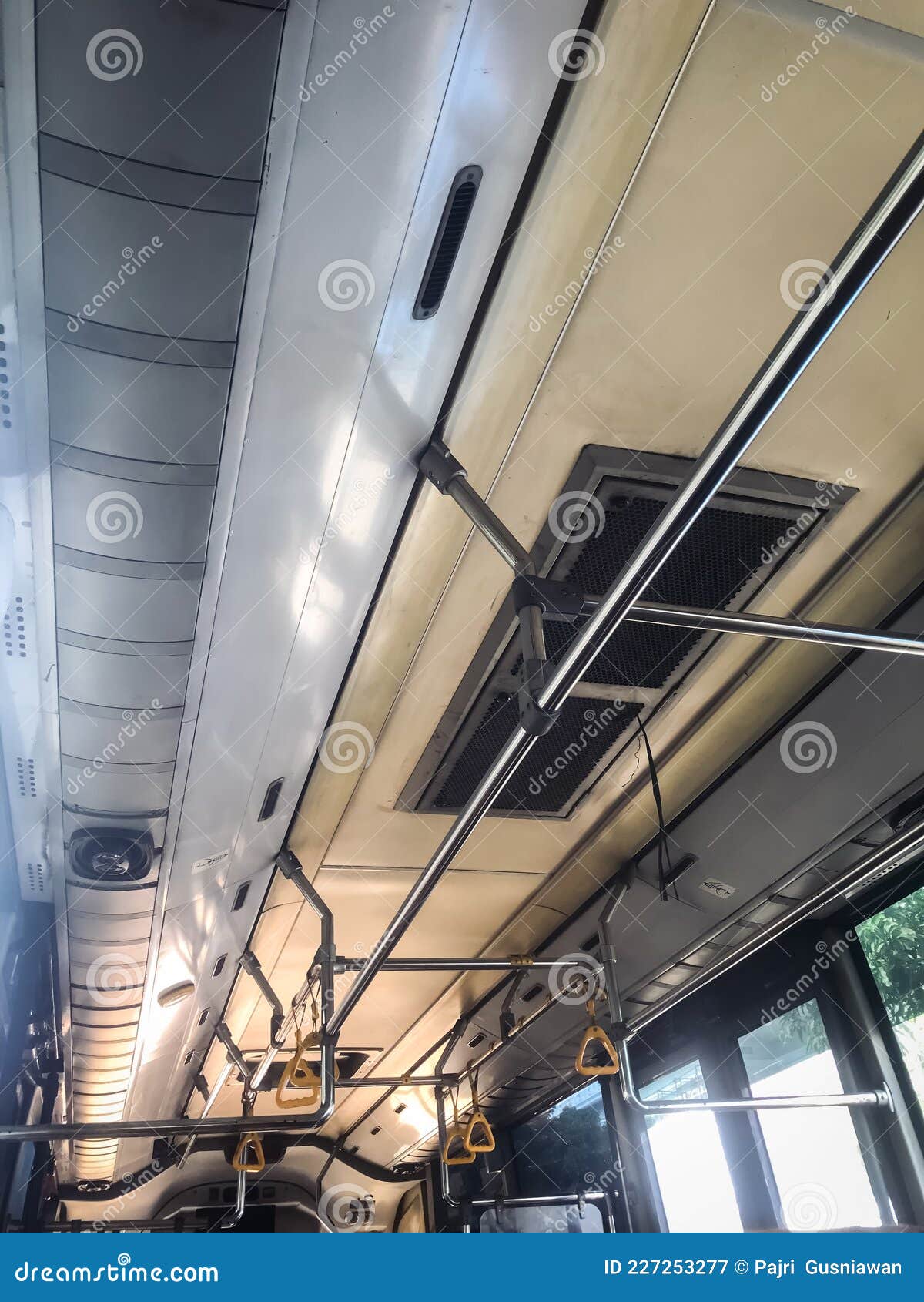 Inside the city bus stock image. Image of vehicle, glass - 227253277