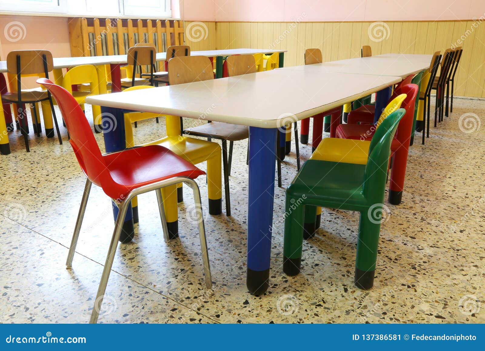 Inside a Classroom of Kindergarten Stock Image - Image of catering ...