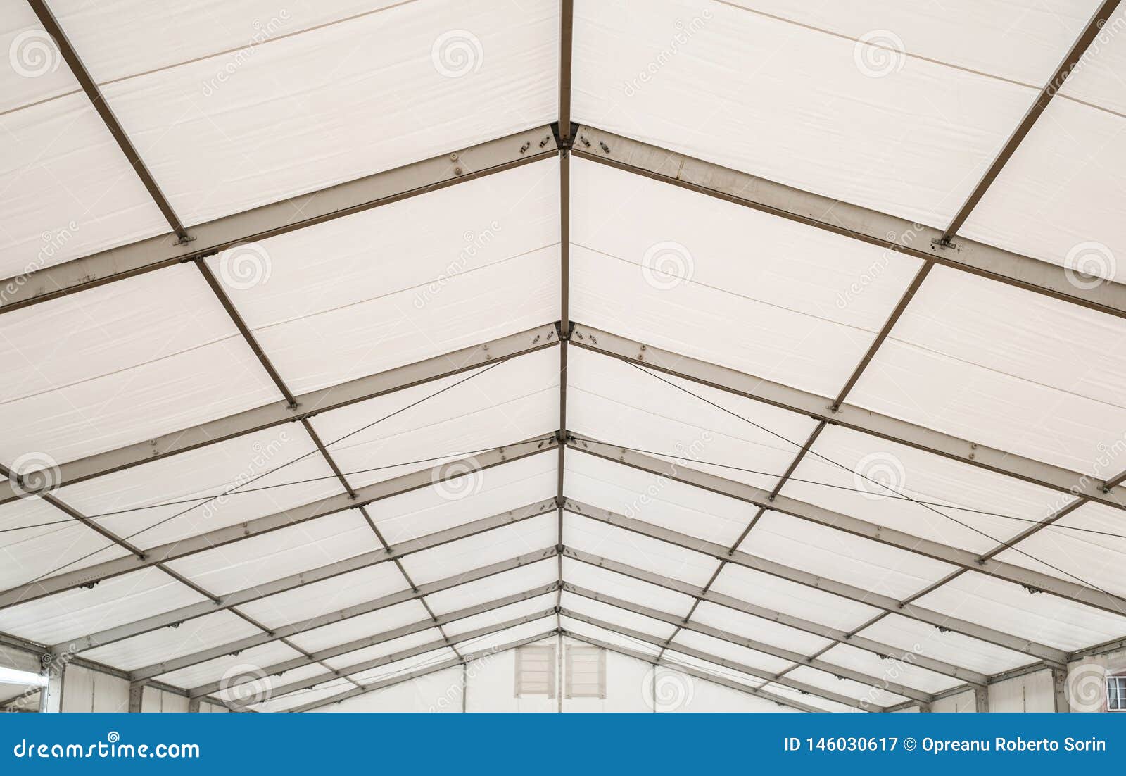 Inside a Clear Span Marquee Stock Image - Image of growth, greenhouse ...