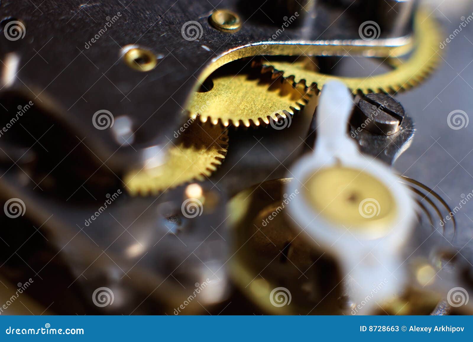 Inside of an clock stock image. Image of color, engineering - 8728663