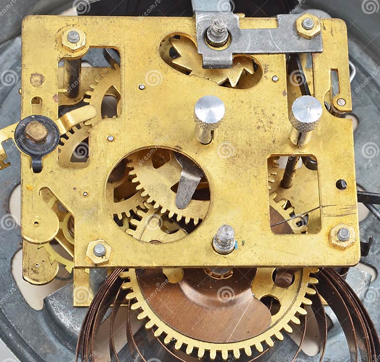 Inside the Clock (clockworks) Stock Image - Image of analog, classic ...