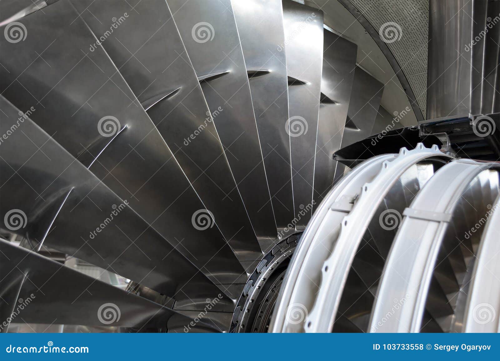 Jet engine inside stock photo. Image of machine, aerospace - 103733558