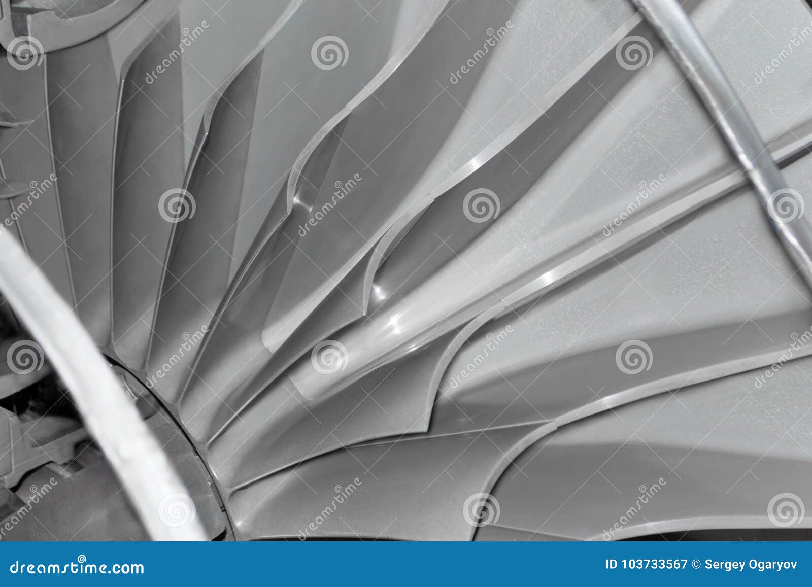 Jet engine inside stock image. Image of propeller, rotor - 103733567
