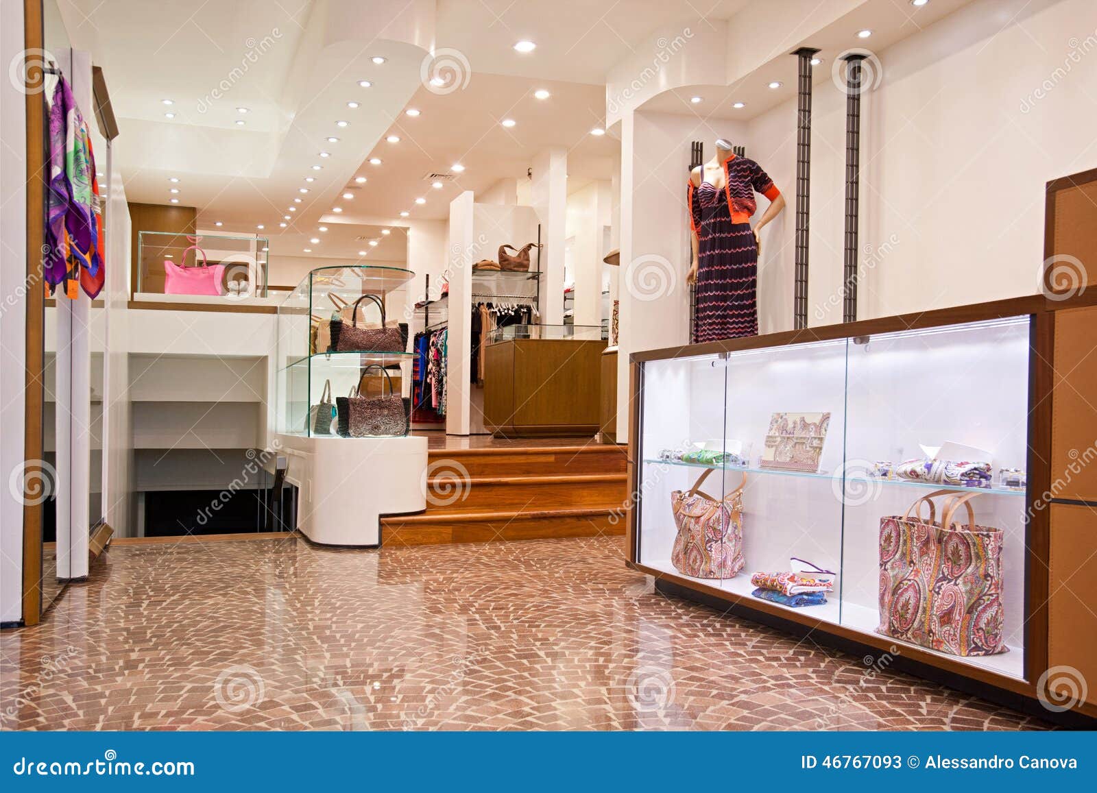 Inside of a clothes shop stock image. Image of shelf - 46767093