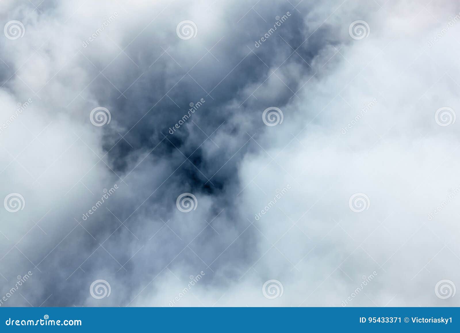 Inside a Cloud, View on a Cloud from an Airplane Stock Image - Image of ...