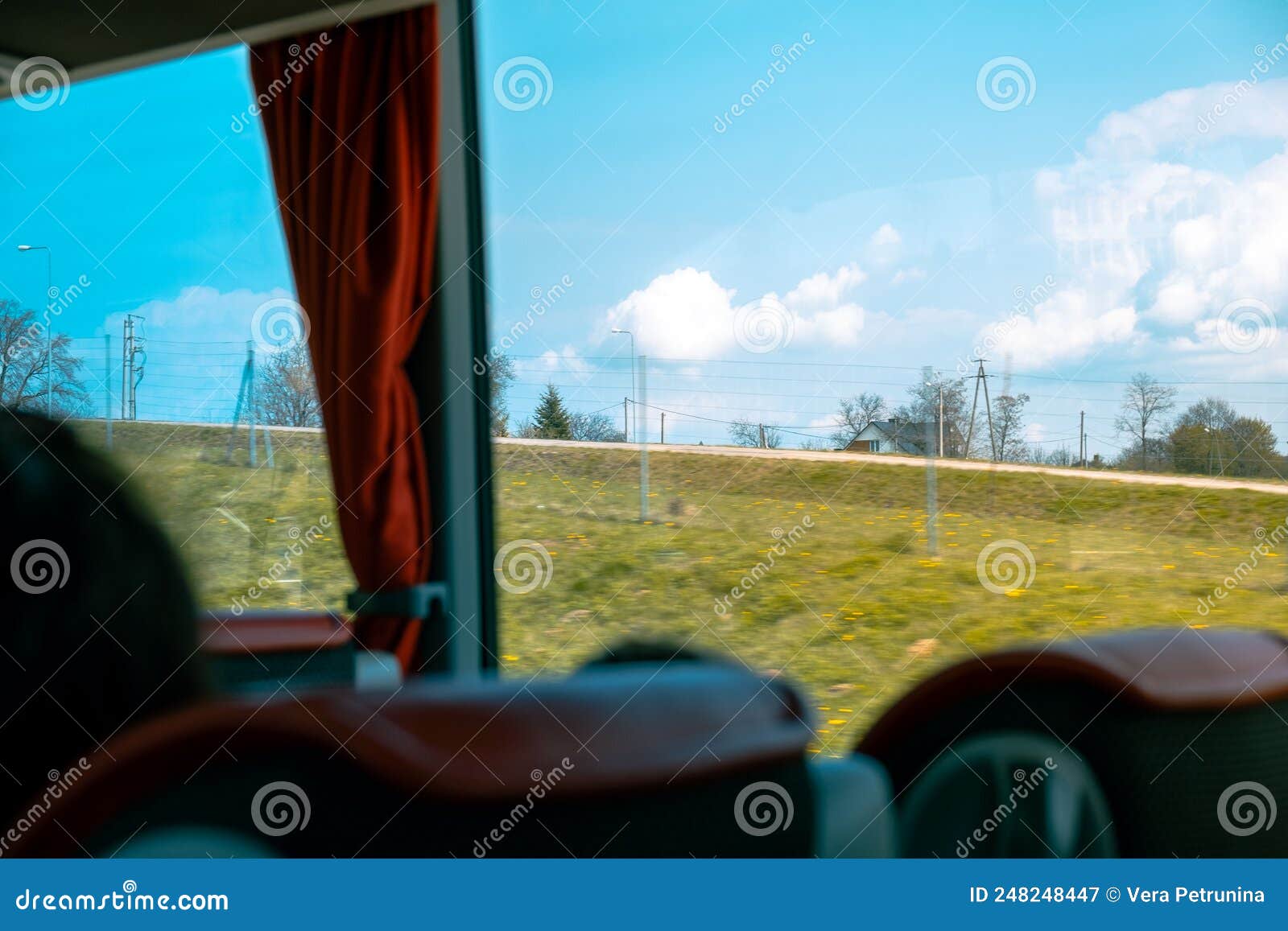 Inside coach bus road trip stock image. Image of inside - 248248447