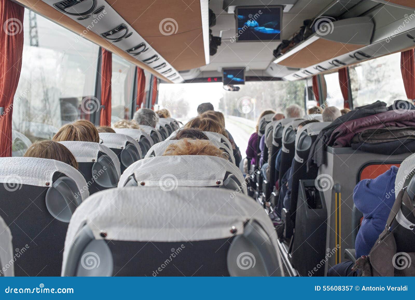Inside a coach editorial photography. Image of interior - 55608357