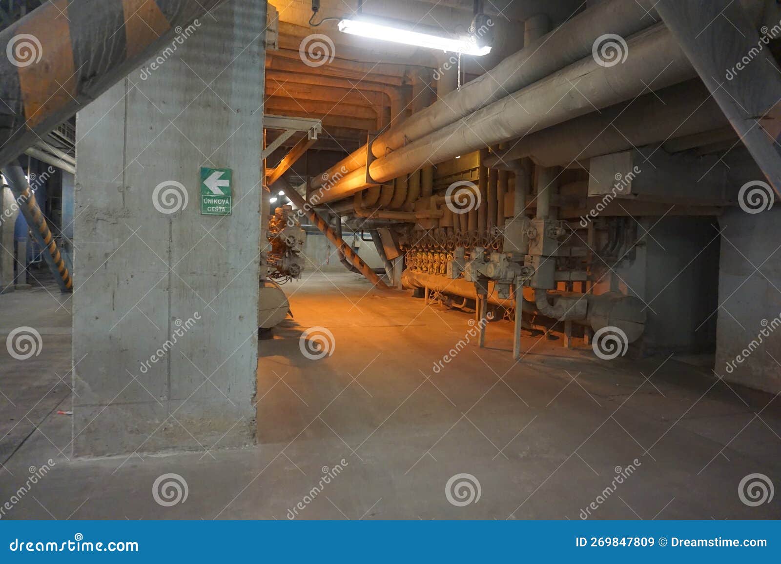 Inside of a Coal Power Plant. Stock Image - Image of architecture, coal ...